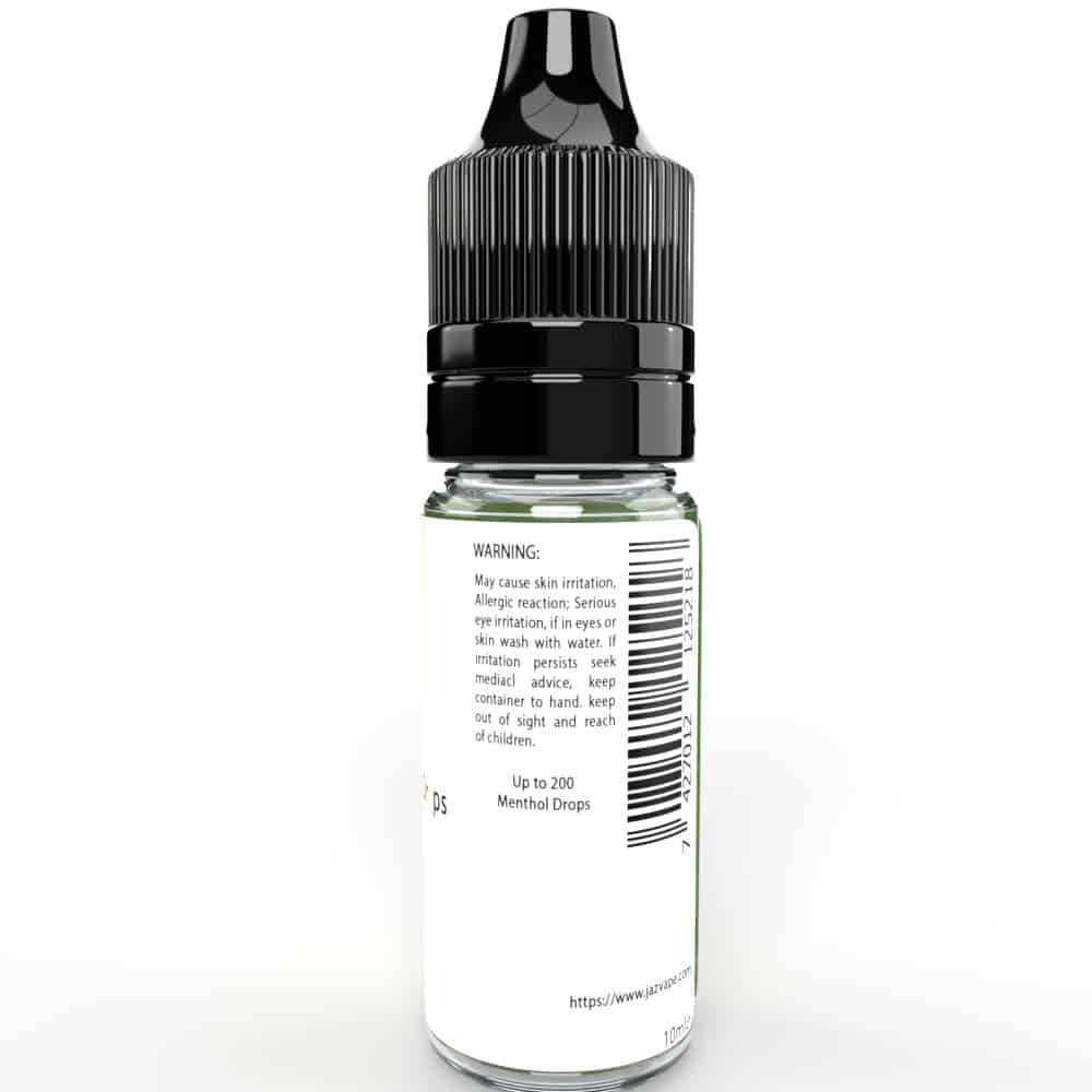 Jaz Vape | 10ml Menthol Drops For Cigarettes | Fresh & Cool